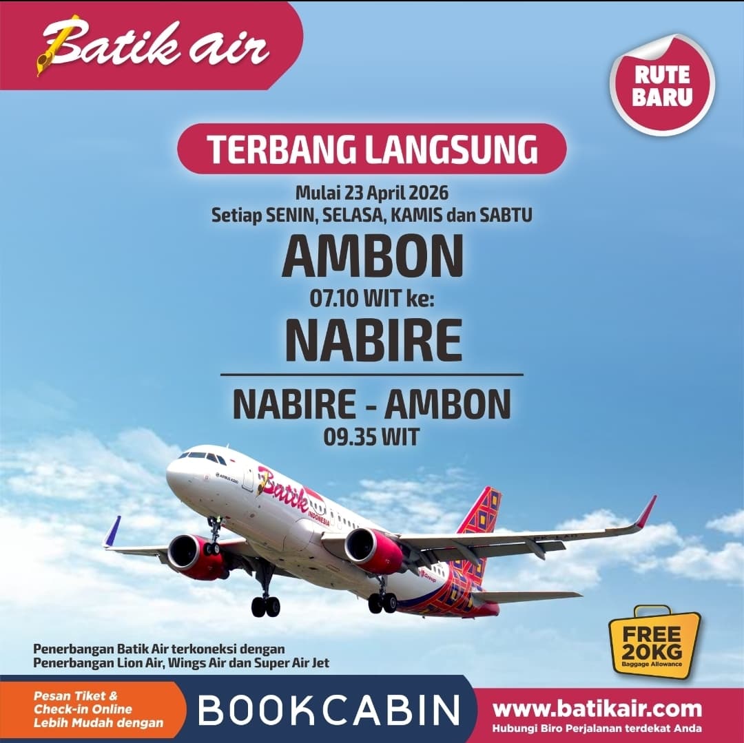 Bandara Internasional Pattimura Ambon dan Batik Air Resmi Luncurkan ...